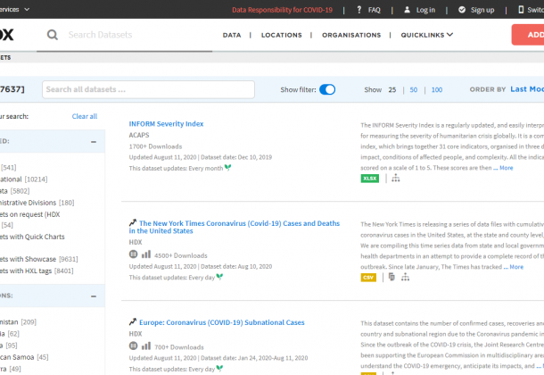 Humanitarian Data Exchange | Engineering For Change